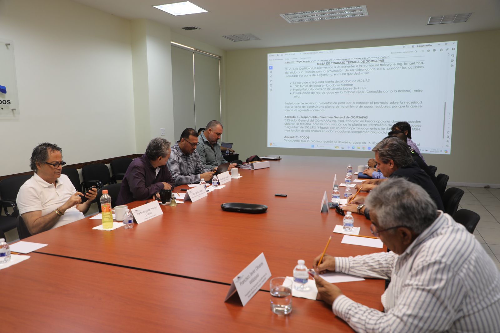 Presenta equipo de OOMSAPAS Los Cabos avance de proyectos, trabajos y acciones inmediatas para ...